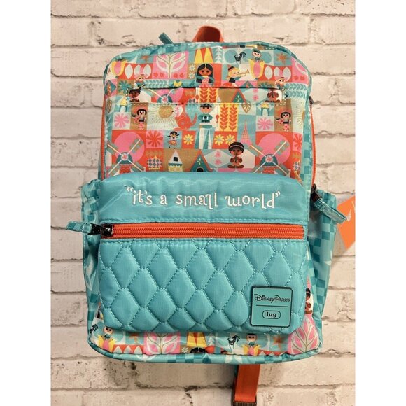 lug | Bags | Disney Lug Its A Small World Backpack Bag Disney Parks New ...
